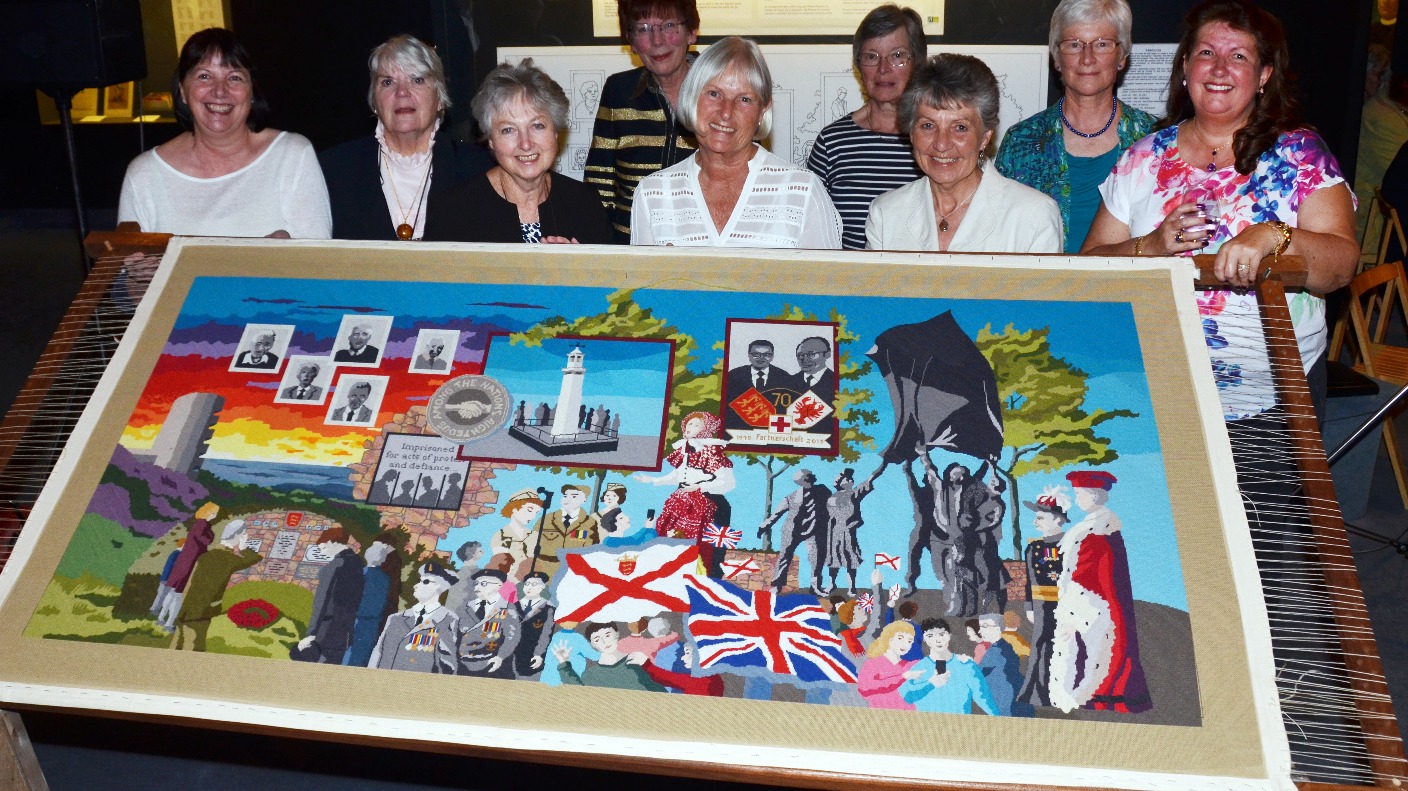 Jersey Heritage unveil new Occupation Tapestry | Channel - ITV News Jersey Heritage unveil new Occupation Tapestry | Channel - ITV News