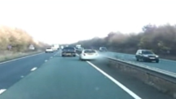 Witnesses' shock as undertaking driver spins out of control on busy dual-carriageway | Anglia ...